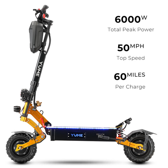 YUME Electric Scooter, High Speed&Powerful Motor, Safe & Happy Riding ...