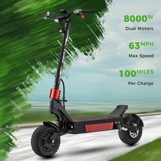 YUME Predator Electric Scooter,high performance,63MPH 100Miles,Water ...