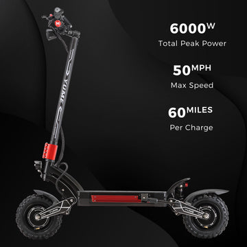 YUME Raptor Electric Scooter,50MPH 60Miles,60V30AH,performance,Comfort – YUME Scooters