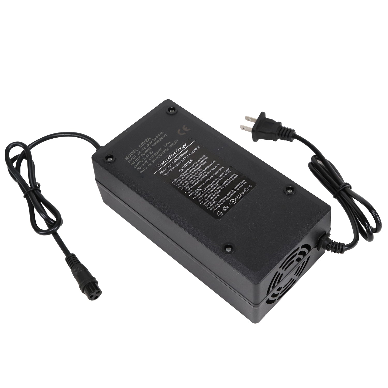 Charger 67.2V 2A X11+ – YUME Scooters